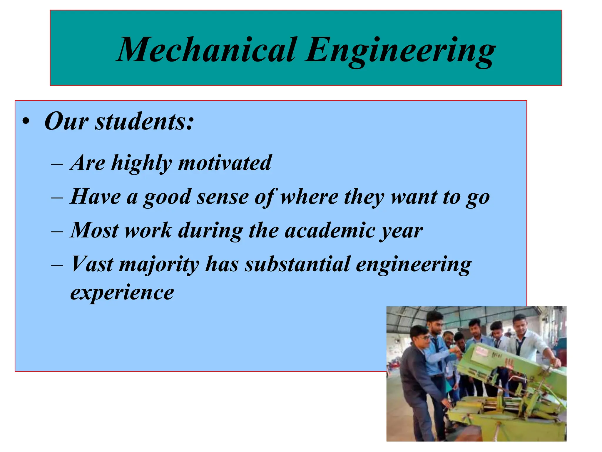 Why You Choose Mechanical Engineering Stream | PPT