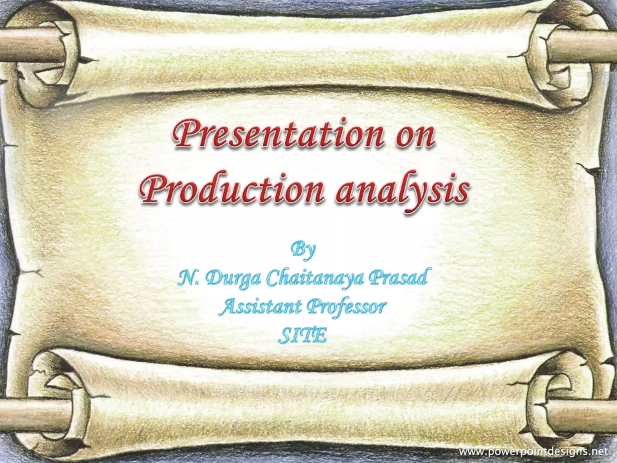 Managerial Economics Production Analysis ppt by NDP | PPTX