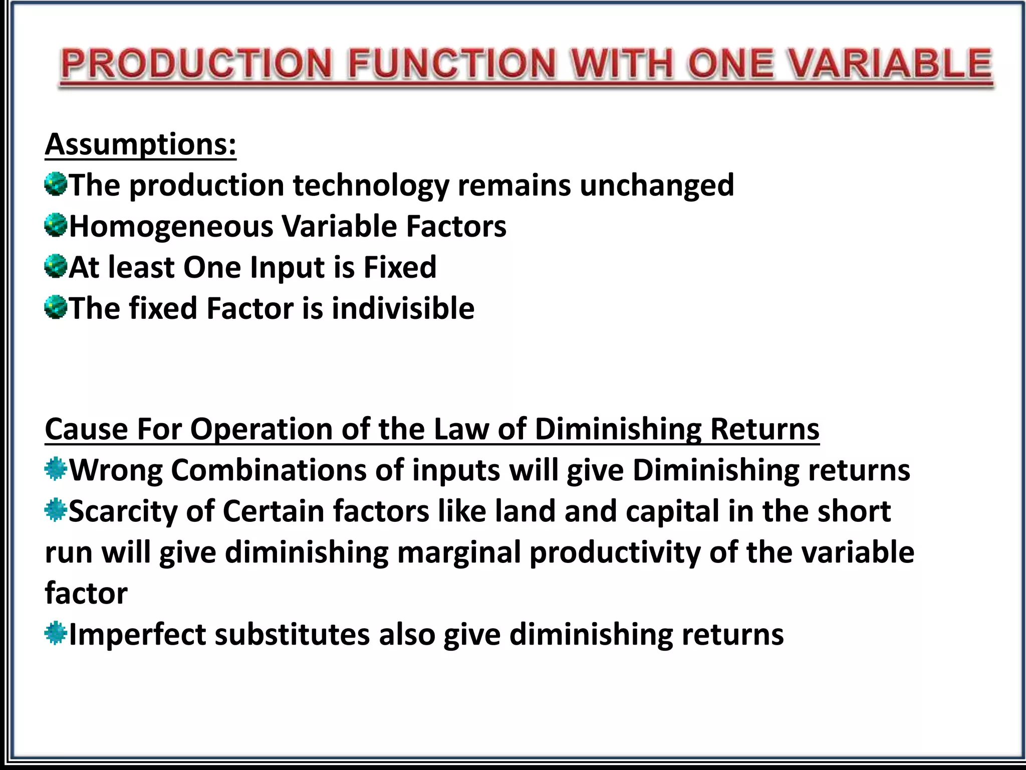 Managerial Economics Production Analysis ppt by NDP | PPTX | Business ...