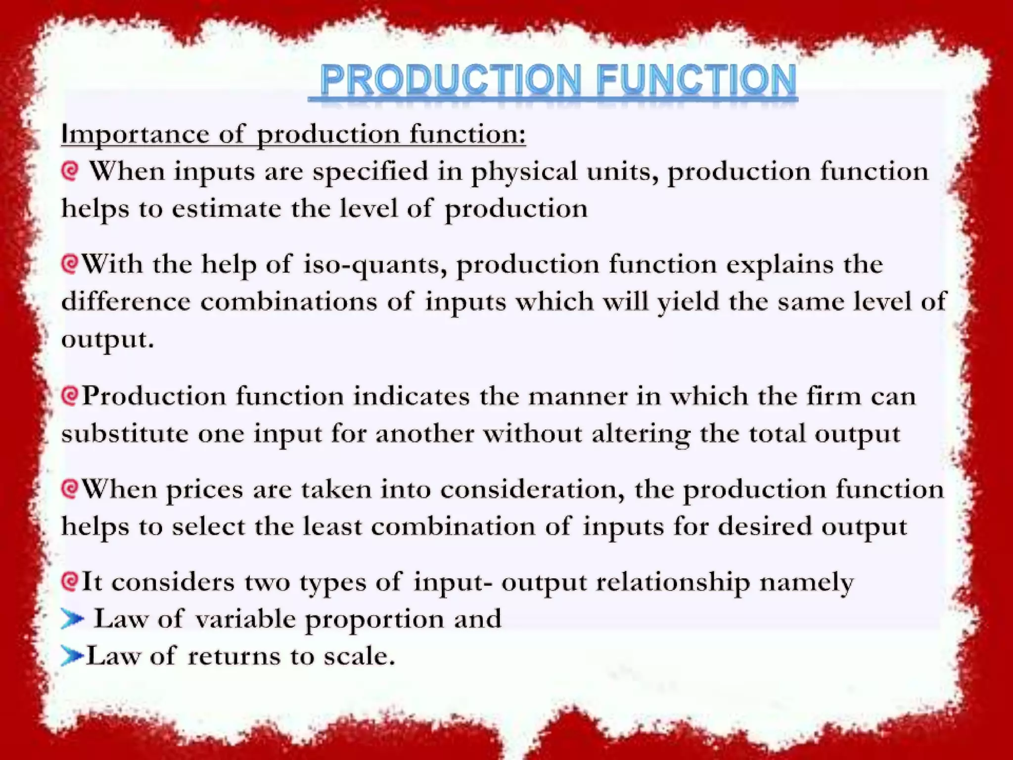 Managerial Economics Production Analysis ppt by NDP | PPTX