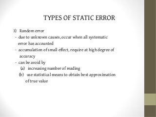 Errors and Error Measurements | PPT