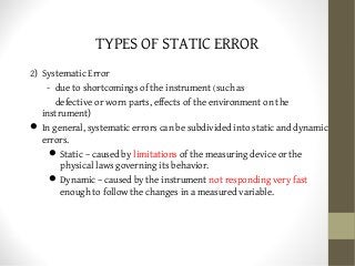 Errors and Error Measurements | PPT