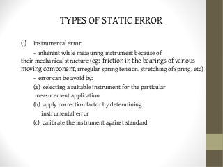 Errors and Error Measurements | PPT