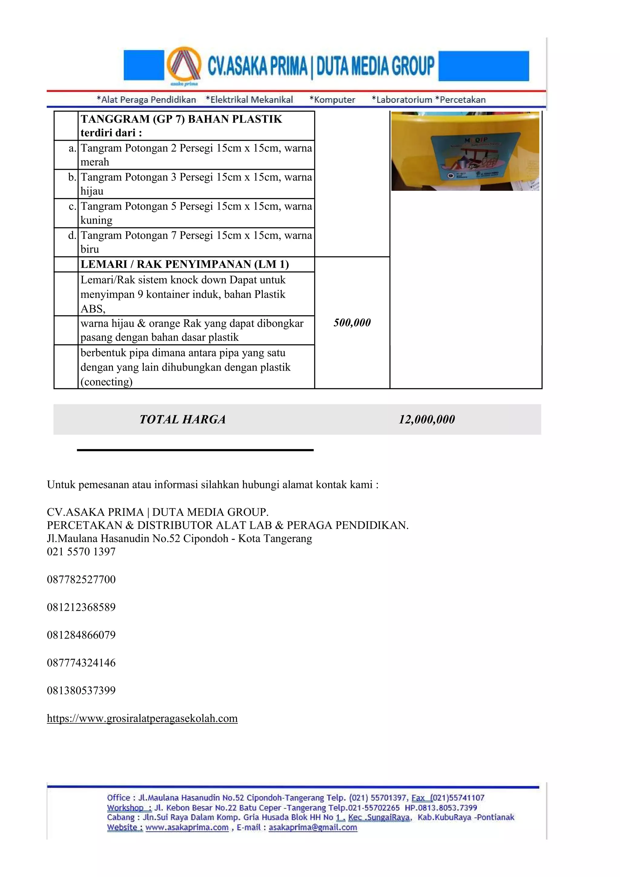 Alat Peraga Matematika Sekolah Dasar ( MEQIP) terbaru 2024 | PDF