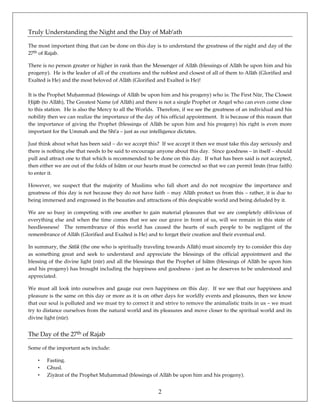 Me'raaj 27th rajab | PDF | Islam | Religion & Spirituality