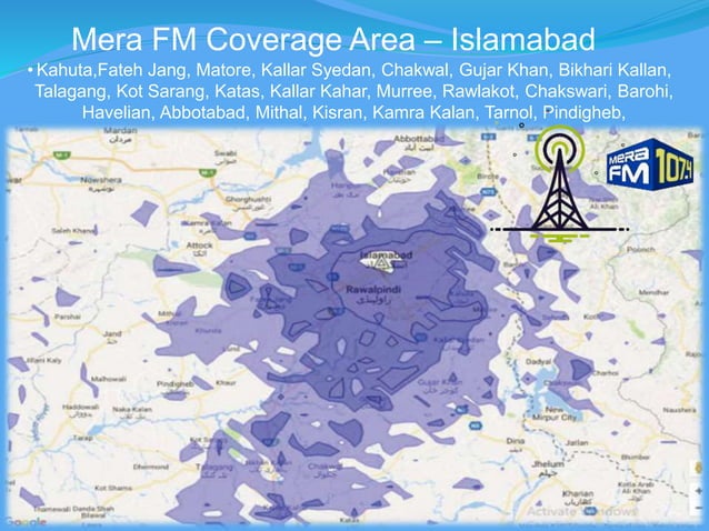 Mera FM 107.4 Radio Coverage Area.ppsx