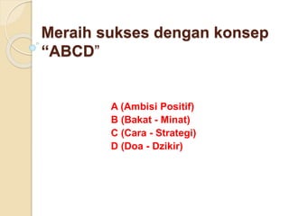 Penerapan adab dalam Meraih sukses dengan konsep ABCD.pptx