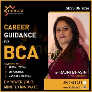 BBA, BCA, B.Com, B.A Admission & Career Counselling | PDF