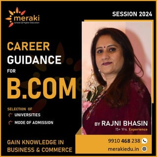 BBA, BCA, B.Com, B.A Admission & Career Counselling | PDF | Free Download