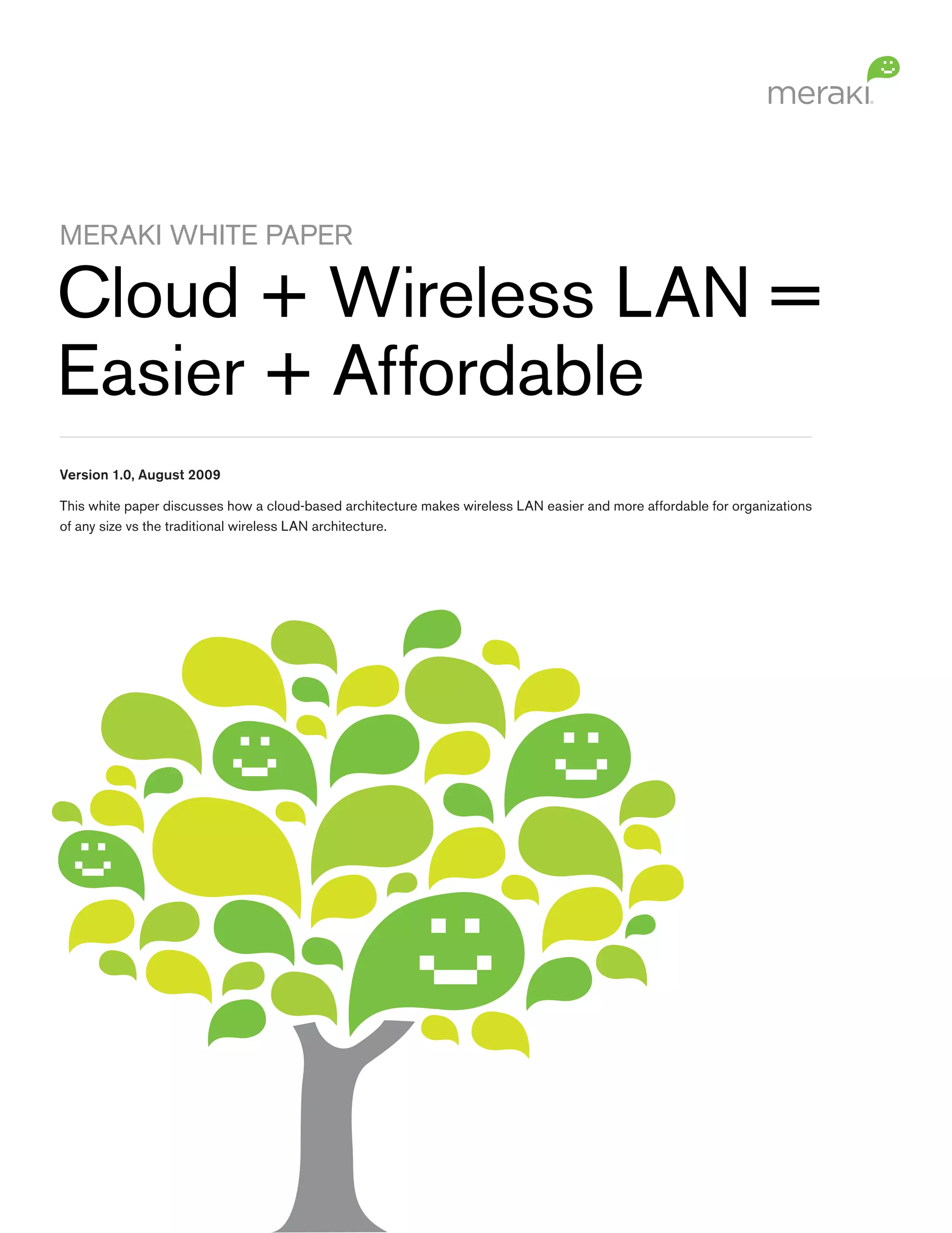 Meraki Cloud Wireless Lan | PDF