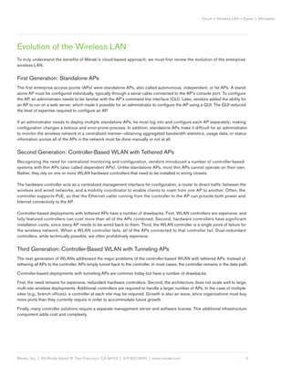 Meraki Cloud Wireless Lan | PDF