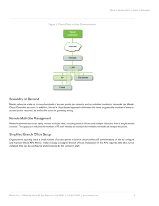 Meraki Cloud Wireless Lan | PDF