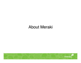 Meraki Company And Product Overview | PDF