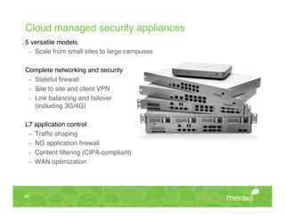 Meraki Company And Product Overview | PDF
