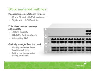 Meraki Company And Product Overview | PDF