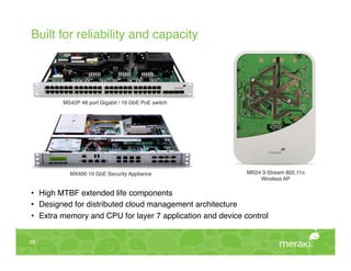 Meraki Company And Product Overview | PDF