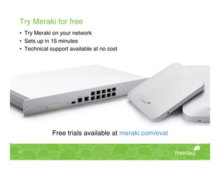 Meraki Company And Product Overview | PDF