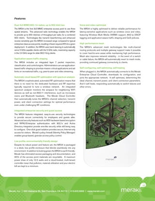 Meraki MR24 | PDF | Internet of Things | Internet