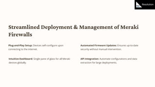 Meraki Firewalls: Top Features and Benefits for Businesses | PDF
