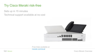 Meraki overview sales deck inside sales | PDF
