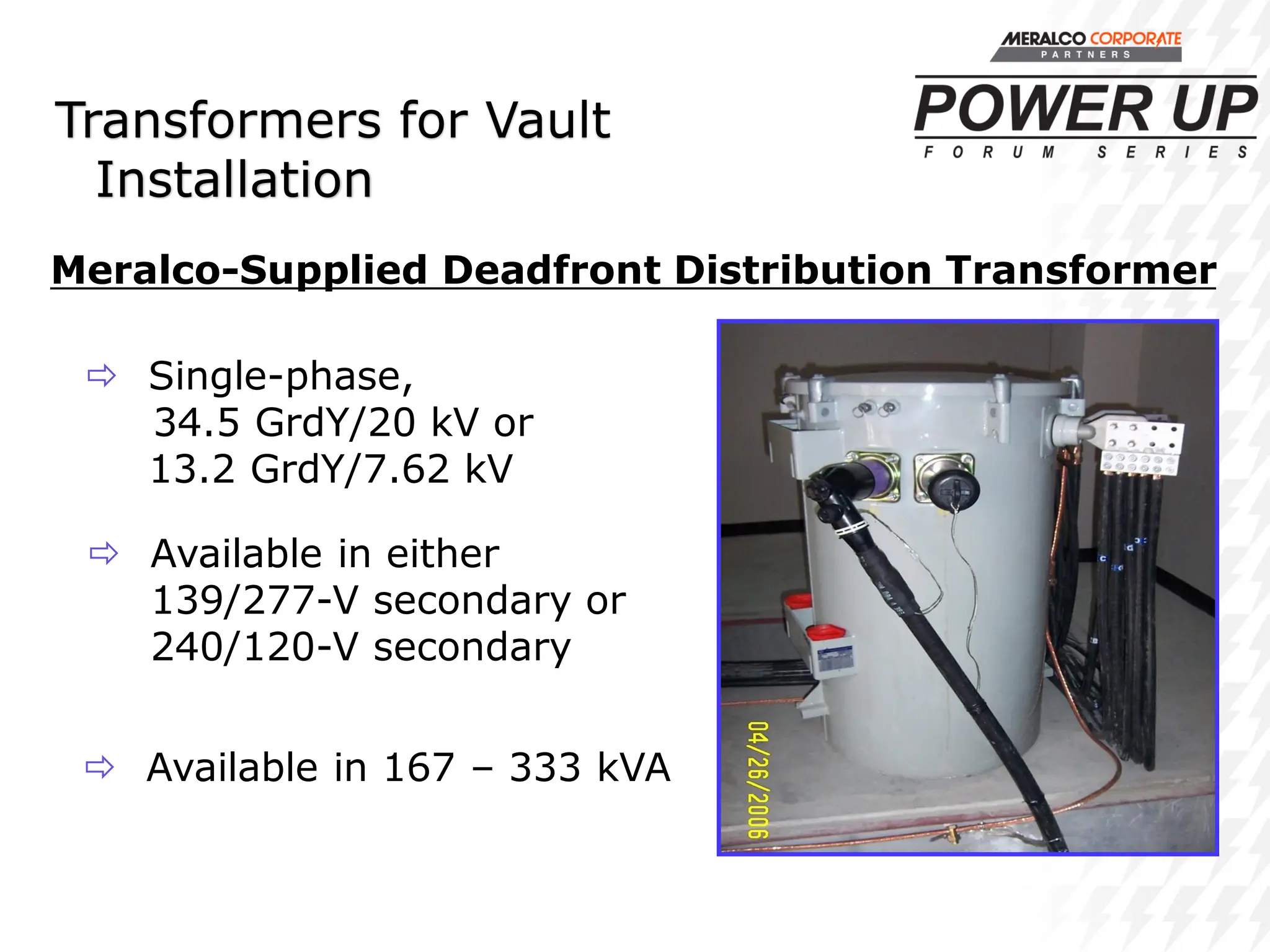 meralco-standards. Electrical design standards containing single line ...