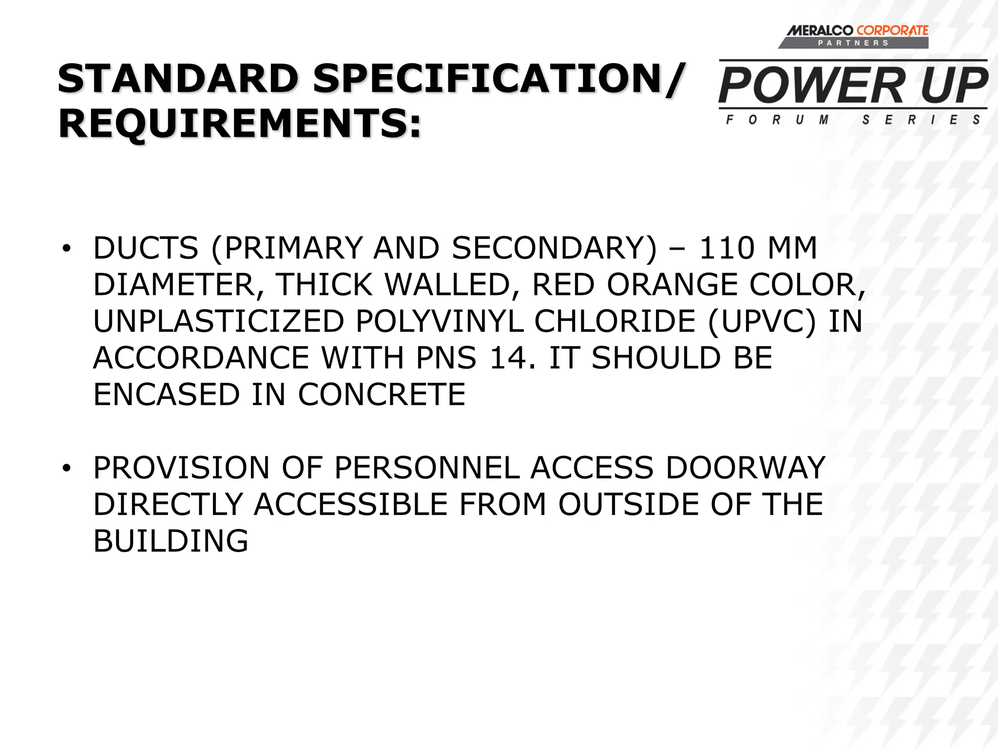 meralco-standards. Electrical design standards containing single line ...