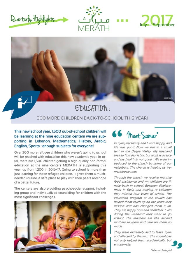 MERATH - Quarterly highlights - Q3 2017 | PDF