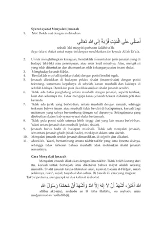 Merawat jenazah | DOCX