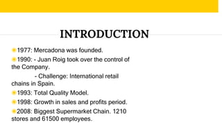 Mercadona supermarket case study | PPTX