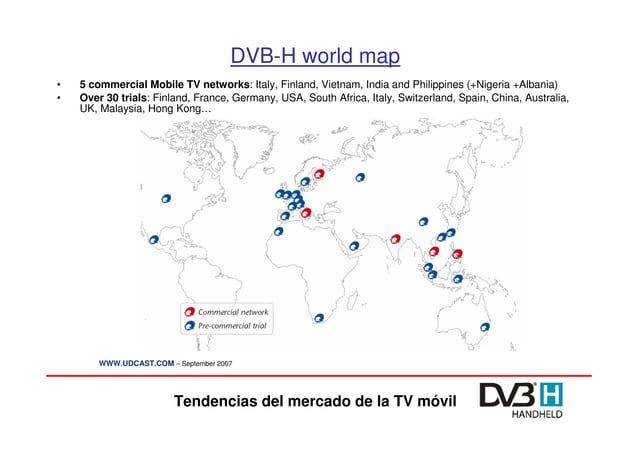 Mercado_TV_movil_DVB-H, tecnologias movil | PPT