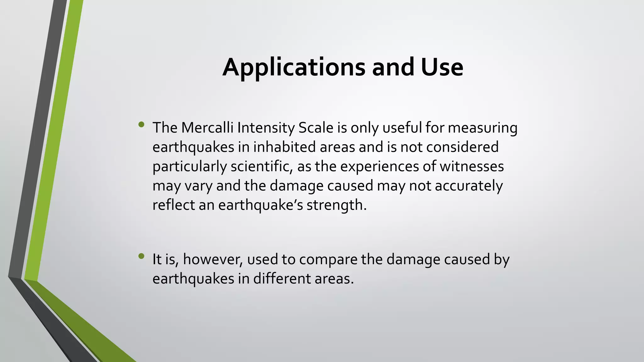 Earthquake Scales - Mercalli scale vs Richter scale | PDF