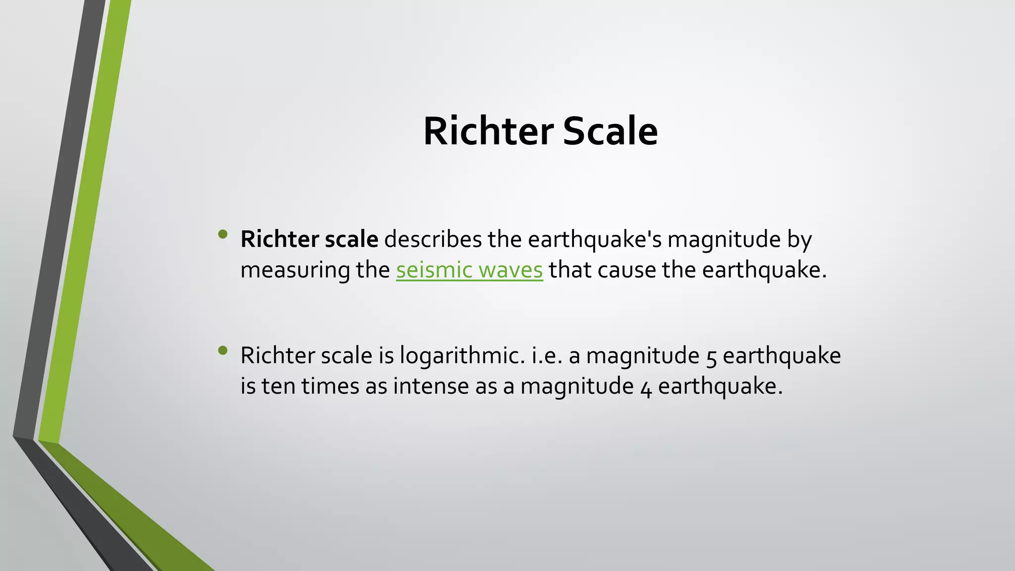 Earthquake Scales - Mercalli scale vs Richter scale | PDF