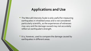 Earthquake Scales - Mercalli scale vs Richter scale | PDF