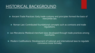 mercantile Law presentation of mercantile Law | PPTX