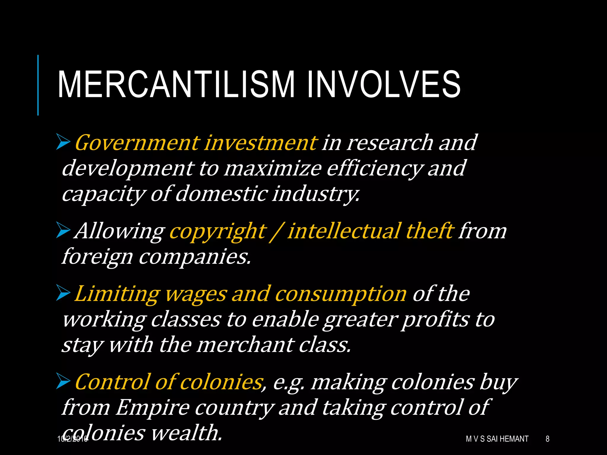 International Trade Theory : Mercantilism | PPTX