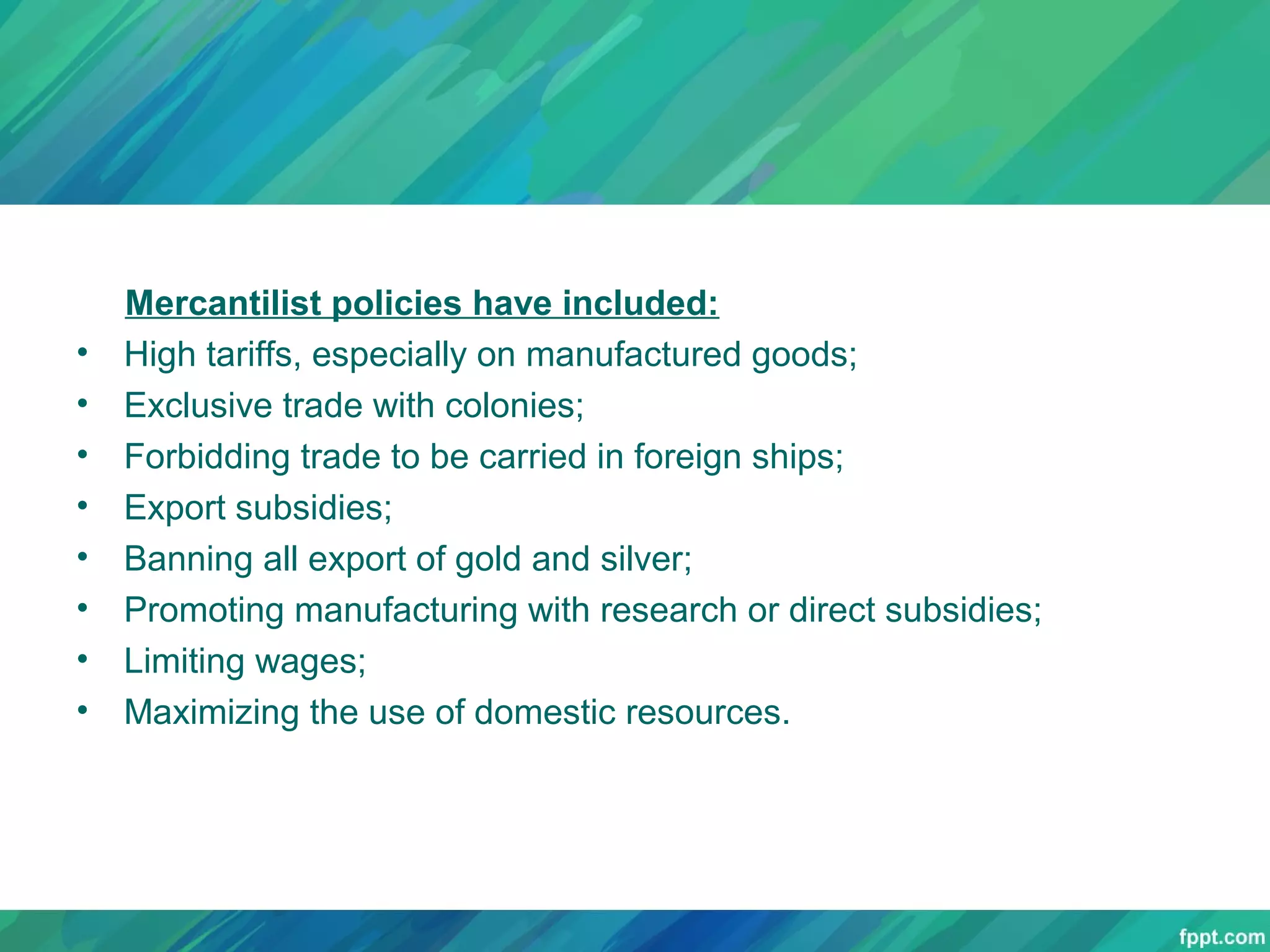 Mercantilism | PPT