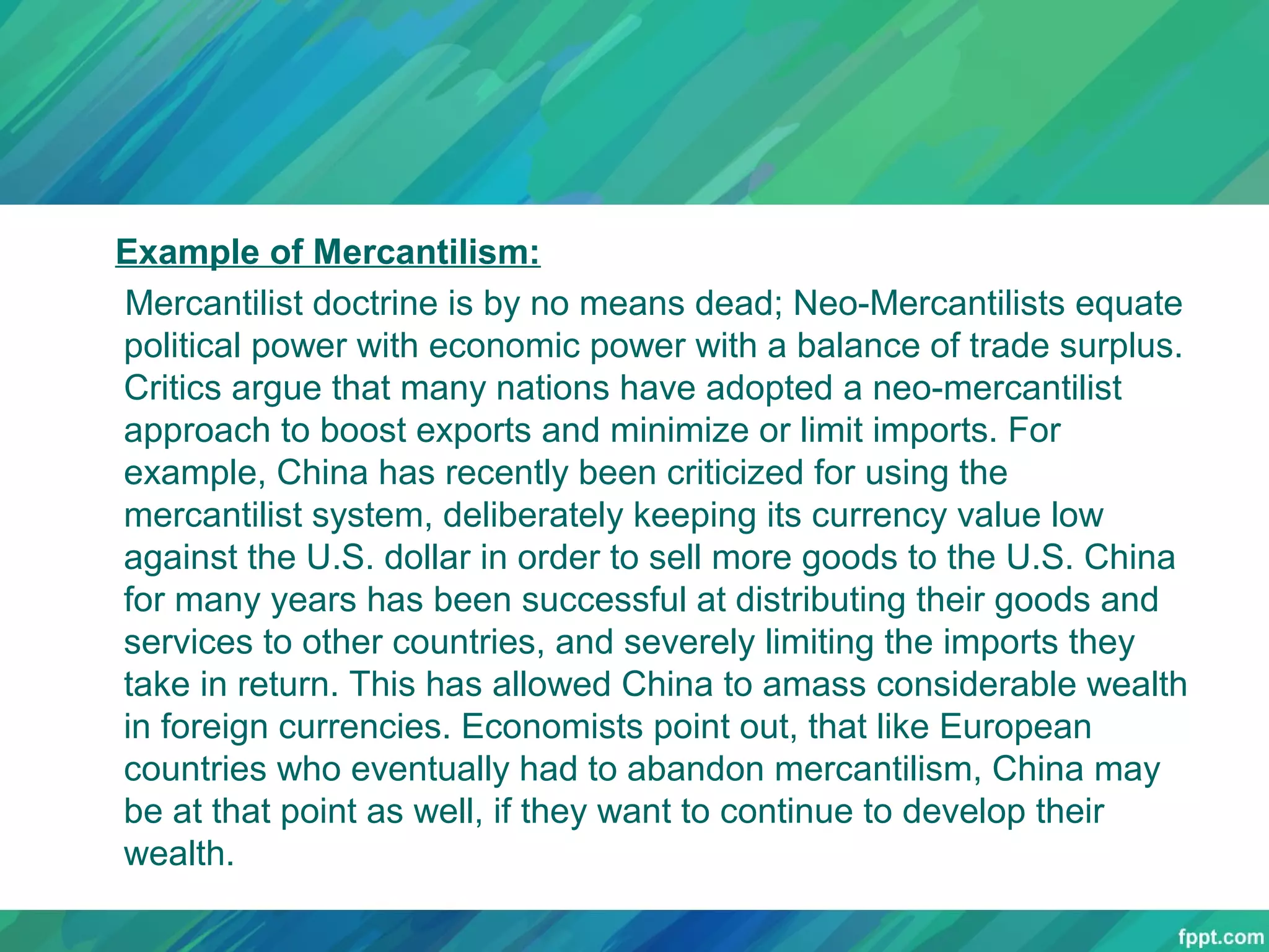 Mercantilism | PPT