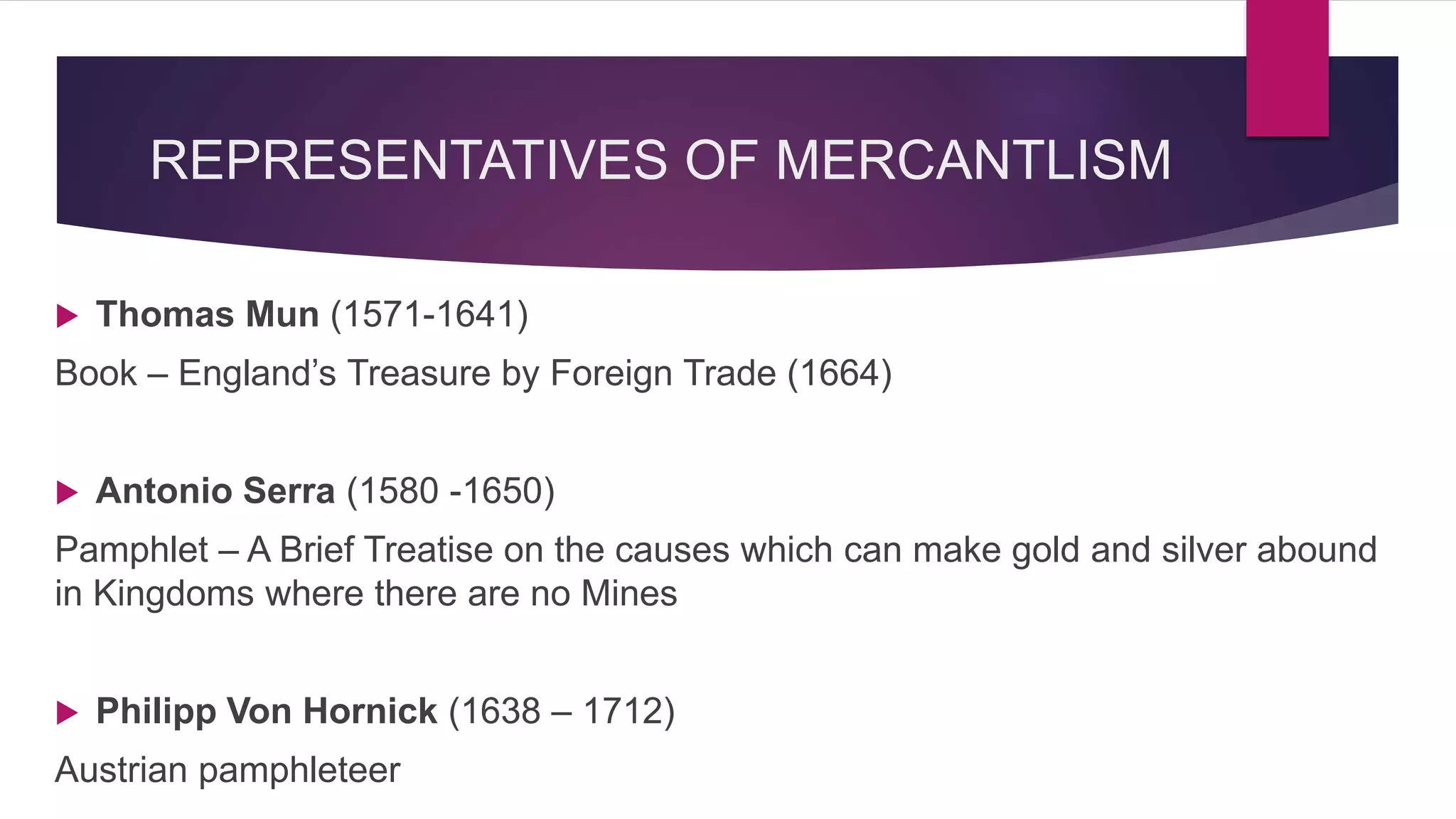Mercantilism & Institutional School | PPTX