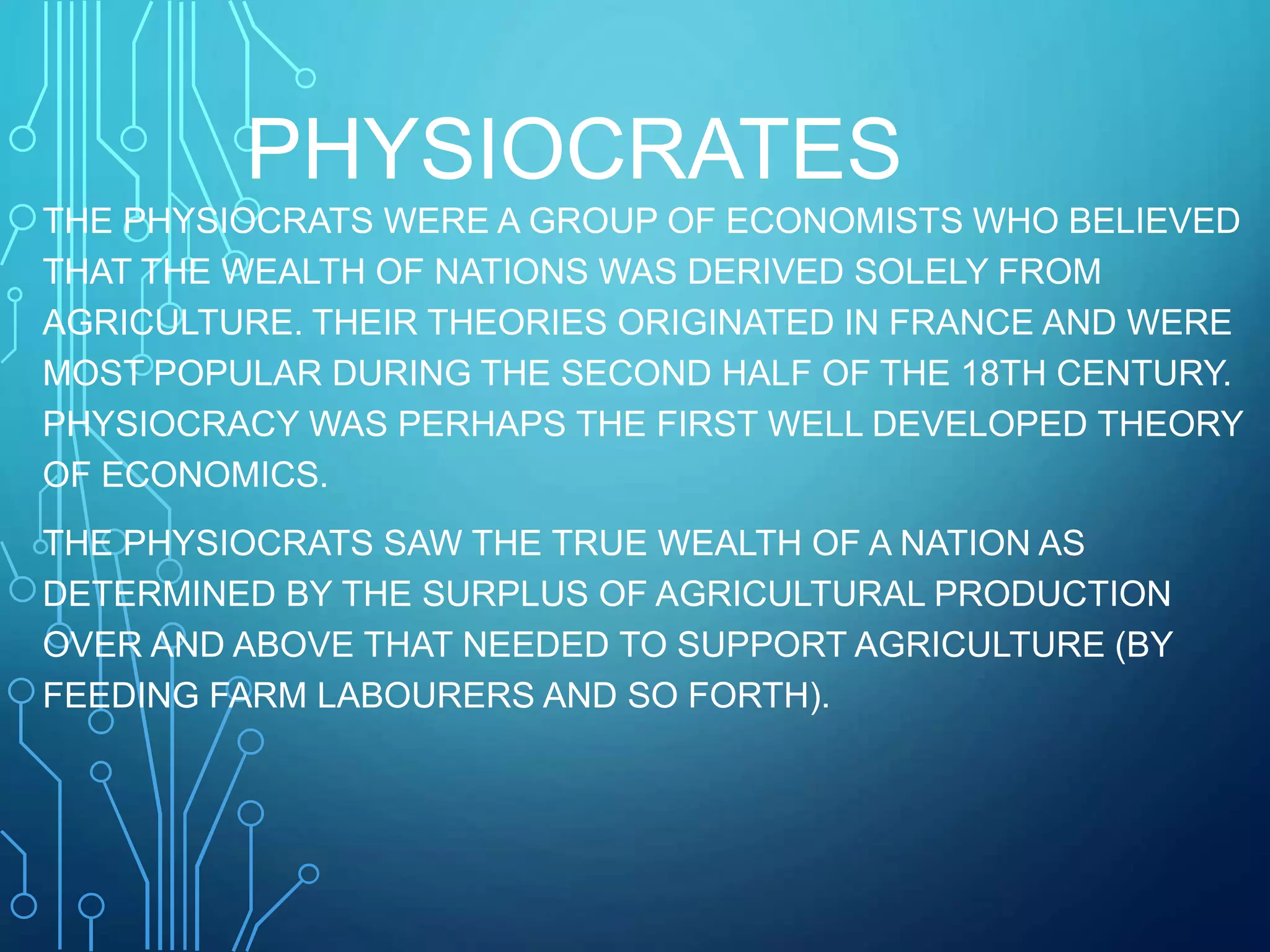 Mercantilism and-the-physiocrats | PPTX