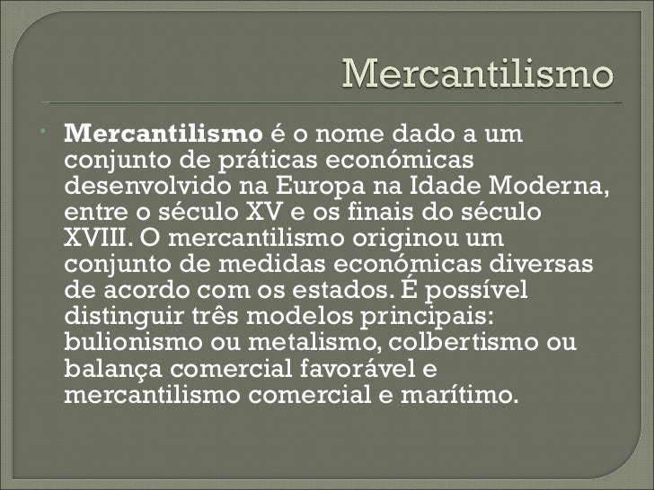Mercantilismo