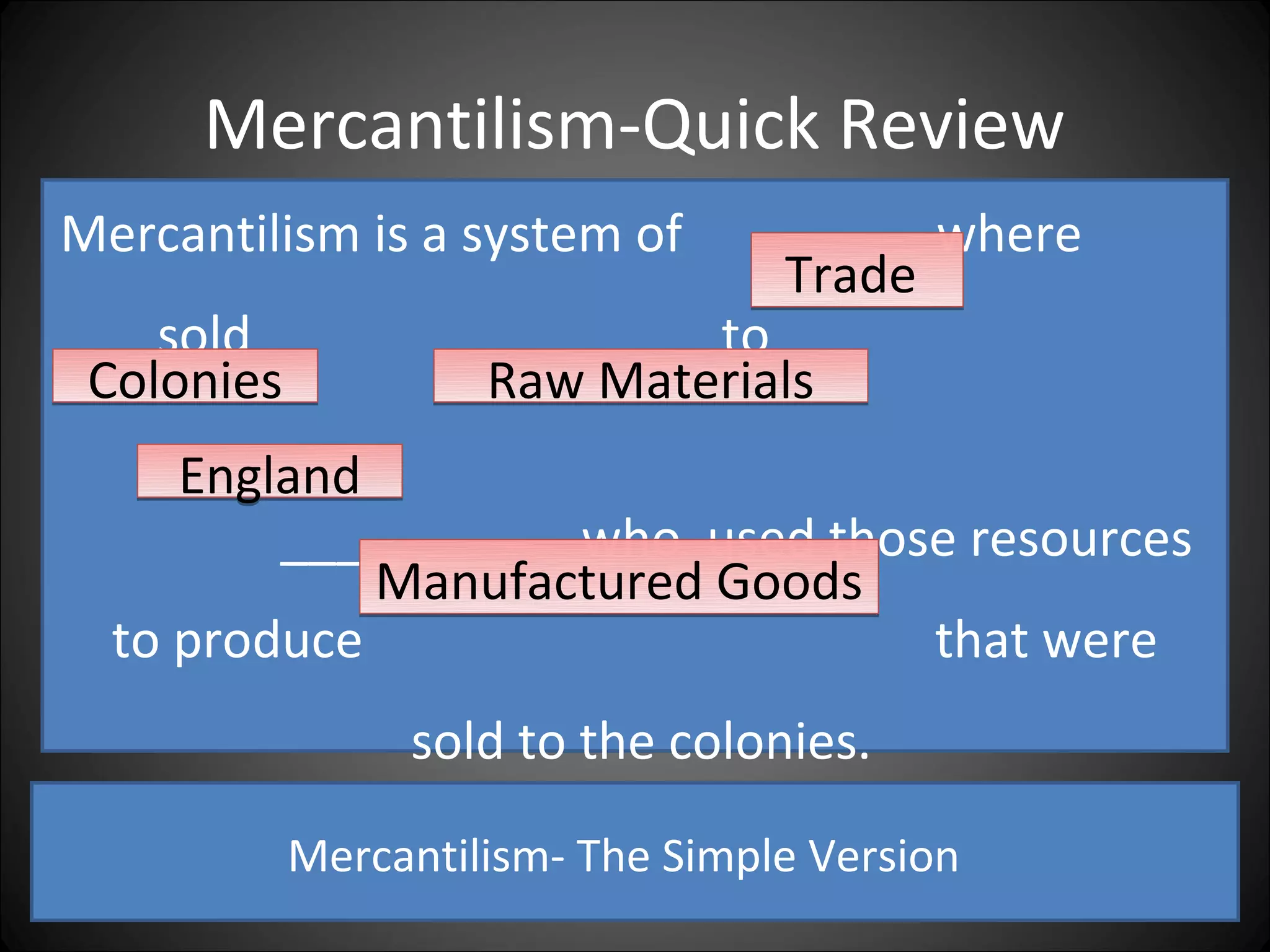 Mercantilism simplified | PPT
