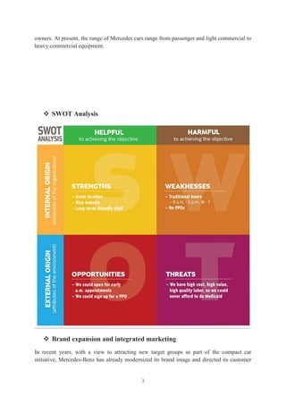 What Mercedes could do to target the middle class customer.... | PDF