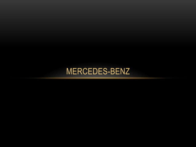 S-Class Sedan, Mercedes Benz | PPTX