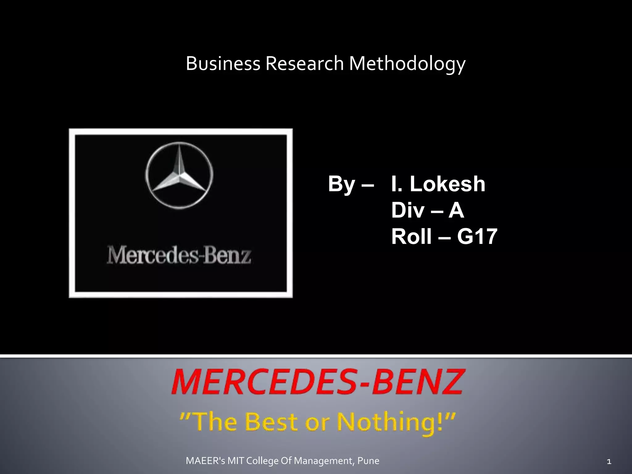 Mercedes benz ppt | PPTX