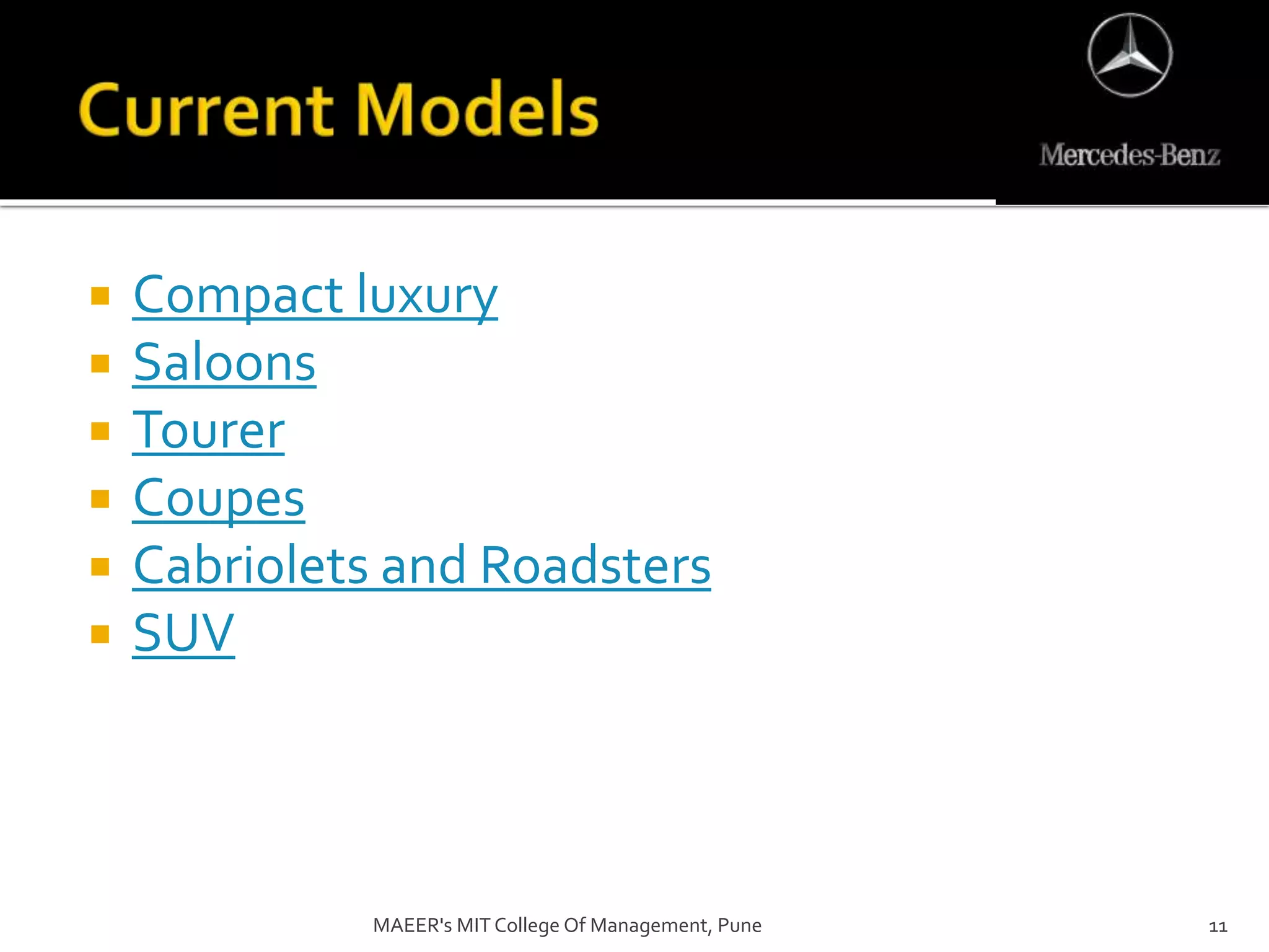 Mercedes benz ppt | PPTX
