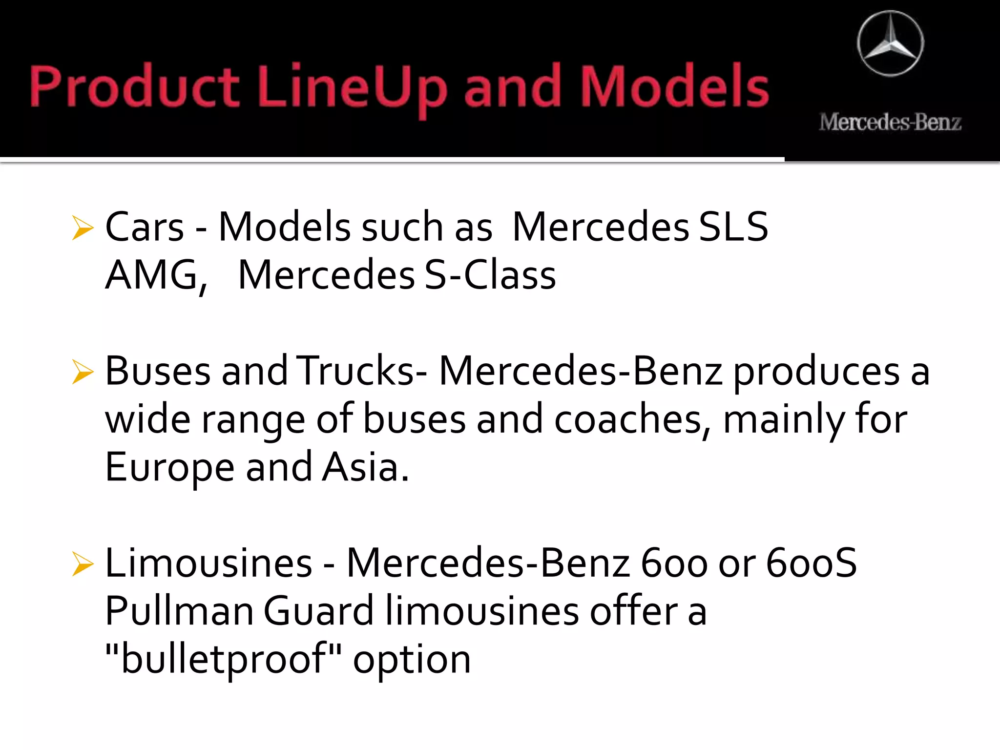 Mercedes benz ppt | PPTX