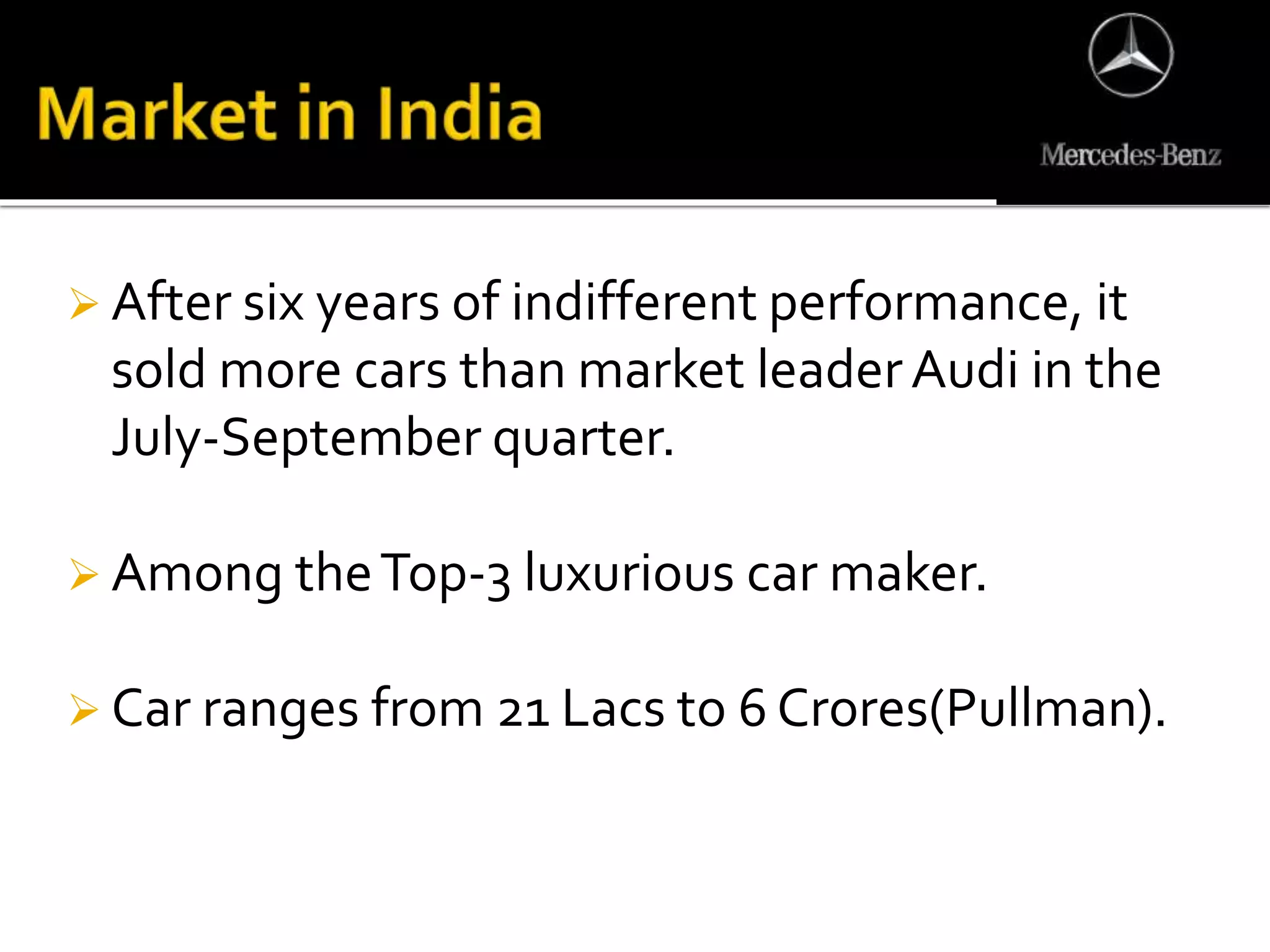 Mercedes benz ppt | PPTX