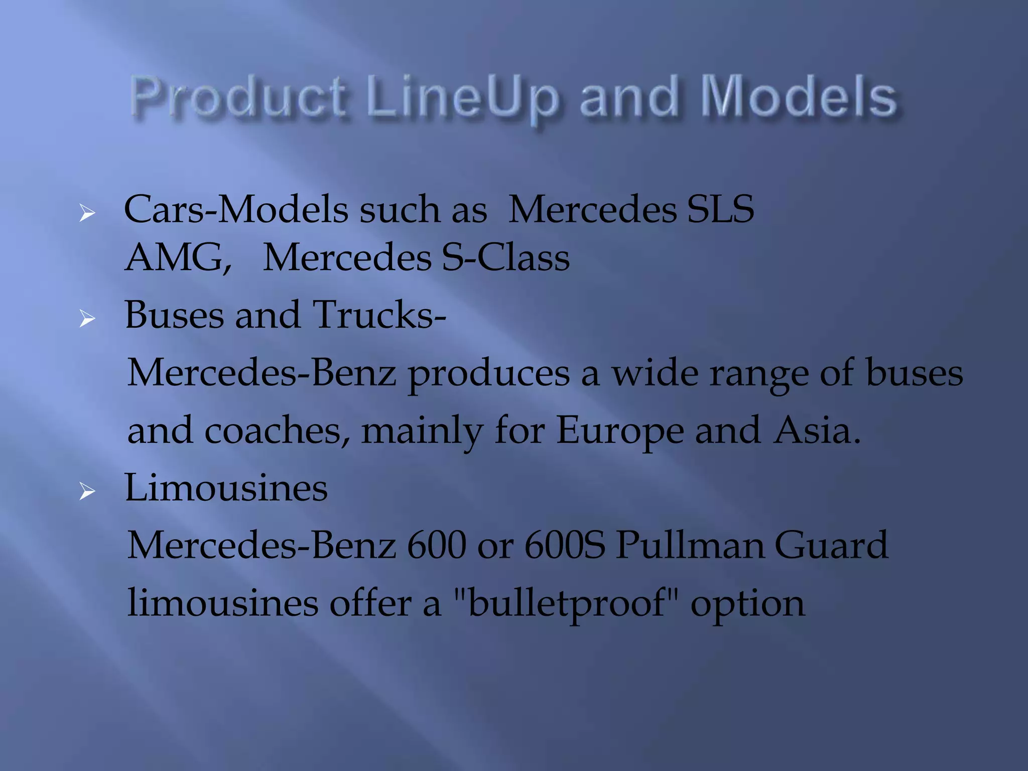 Mercedes Benz Car Automobile | PPT
