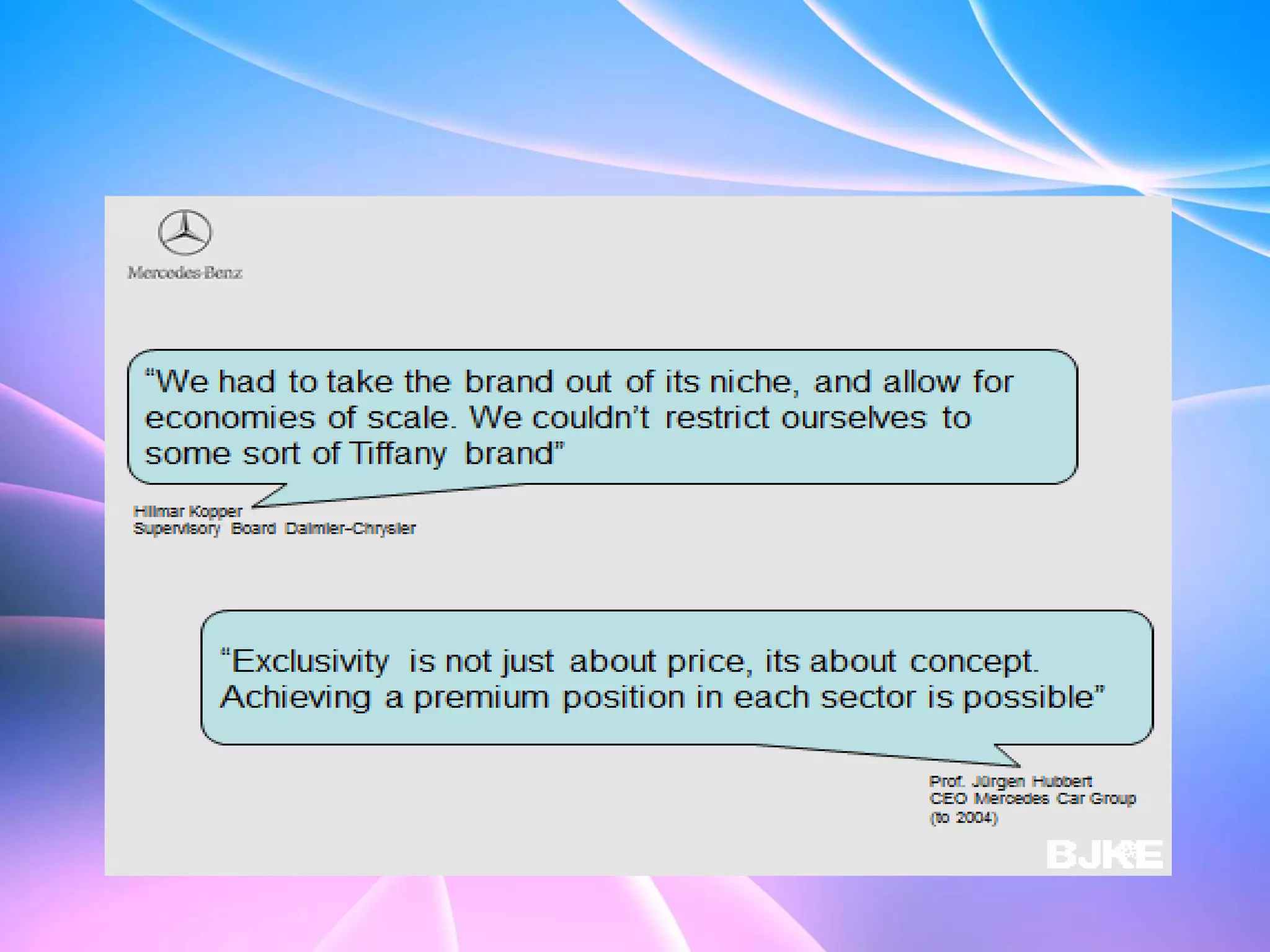 Mercedes Benz Business Plan Presentation | PPTX