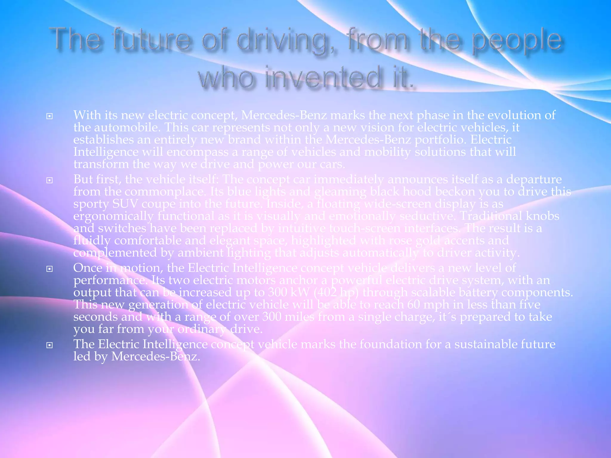 Mercedes Benz Business Plan Presentation | PPTX